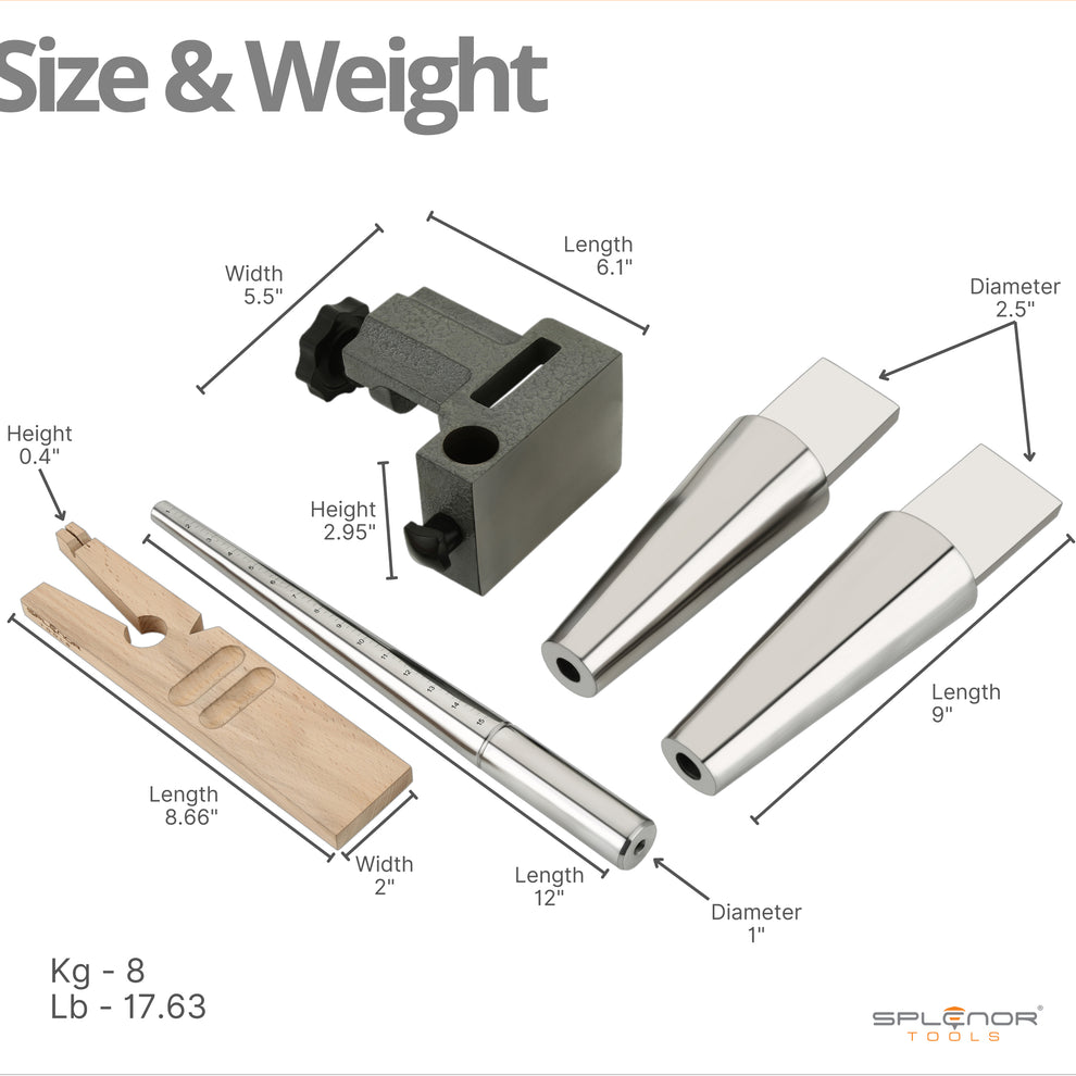 Combination anvil bench kit (Round) – Splenor tools